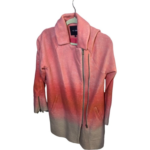 NIC+ZOE | Jackets & Coats | Nic And Zoe Double Zip Fuzzy Pea Coat ...